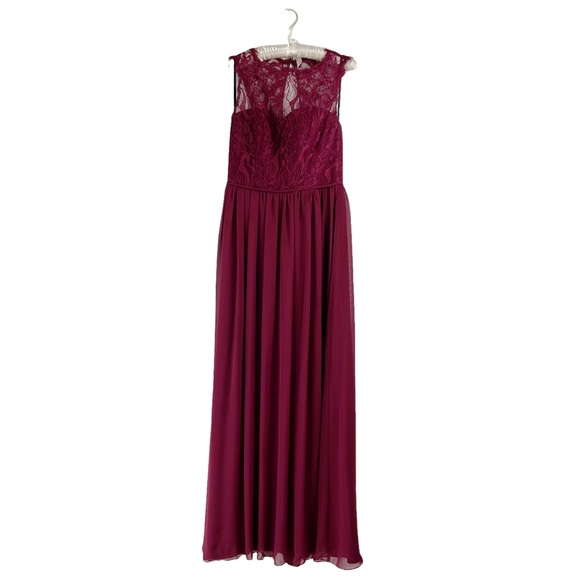 Hailey Paige Occasions | Dresses | Hailey Page Occasions Burgundy Lace ...